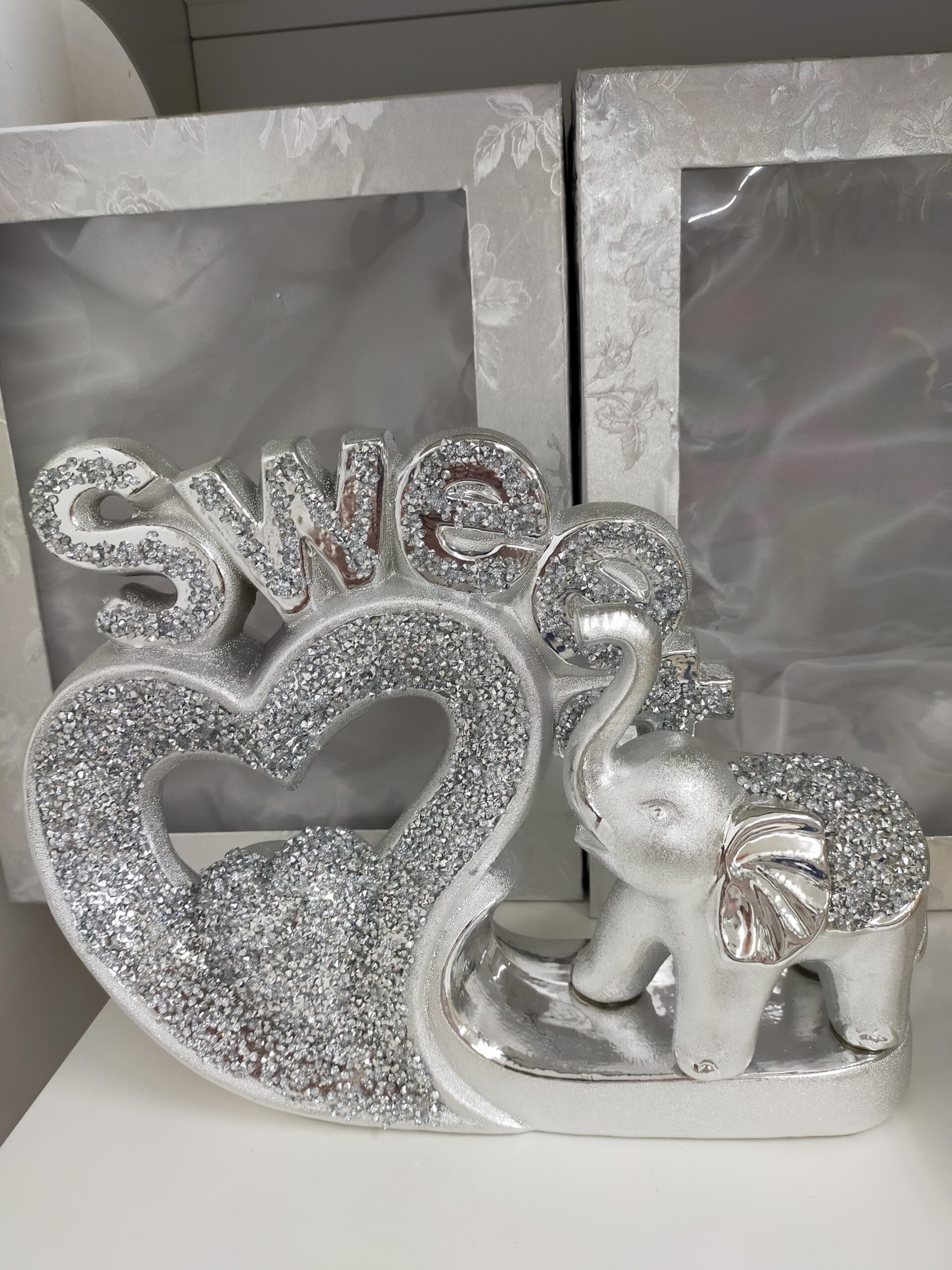 Olifant sweet hart zilver - SLS Verlichting